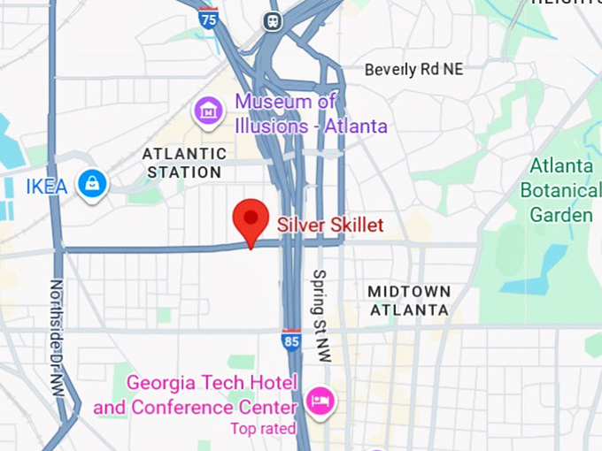 16. silver skillet restaurant map