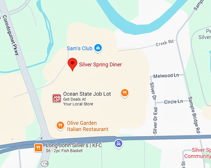 16. silver spring diner map