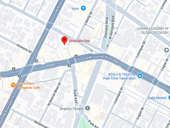 16. silverlake flea map