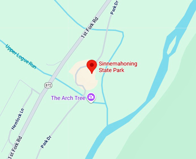 16. sinnemahoning state park map