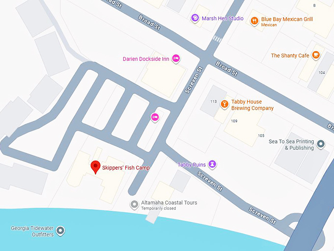 16. skippers&rsquo; fish camp map