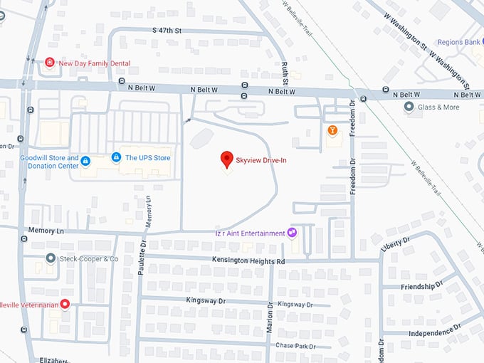 16. skyview drive in map