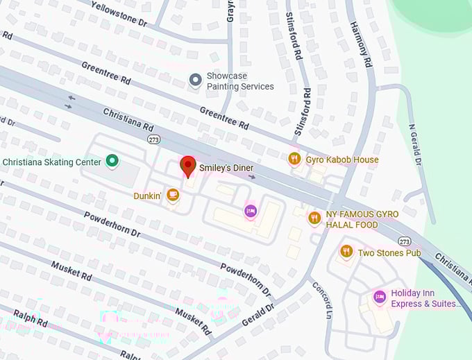 16. smiley's diner map