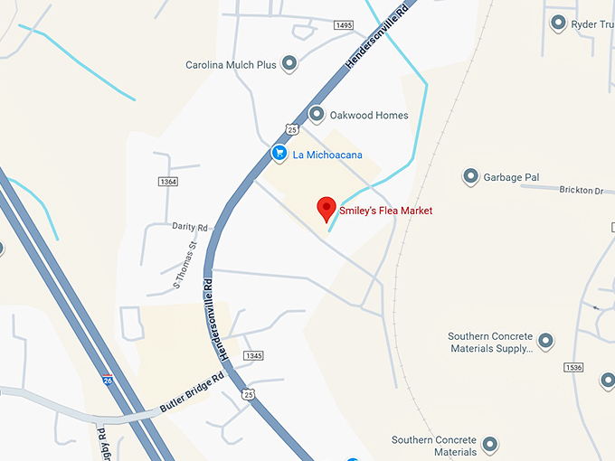 16. smiley's flea market map