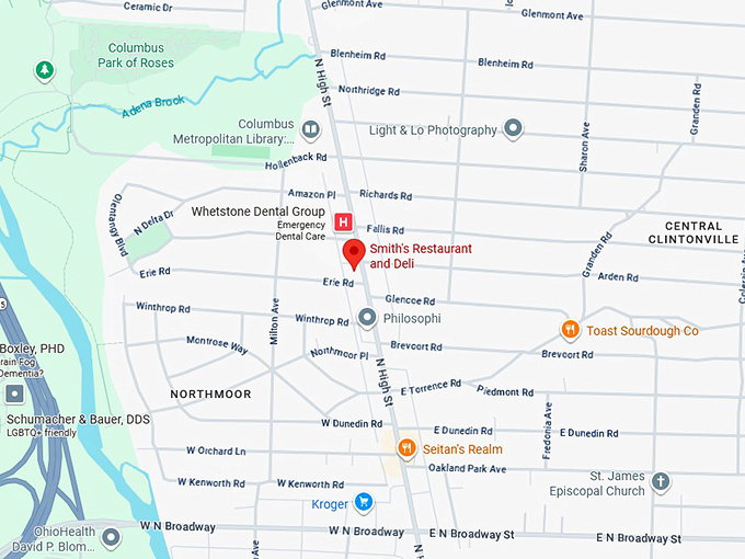 16. smith's restaurant and deli map