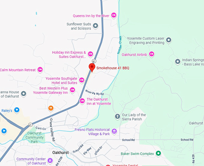 16. smokehouse 41 bbq map