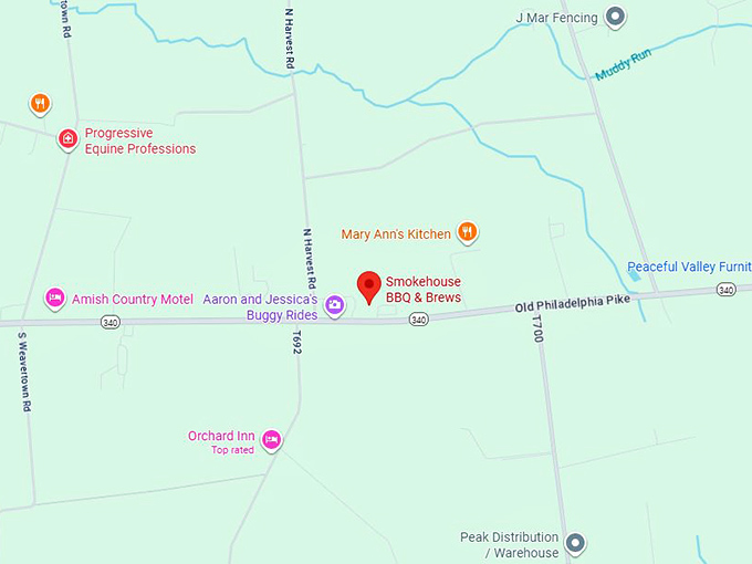 16. smokehouse bbq & brews map