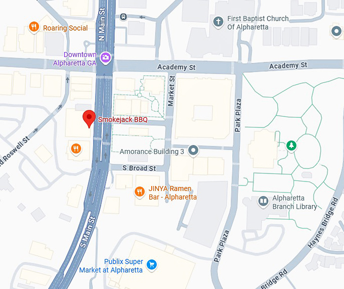 16. smokejack bbq map