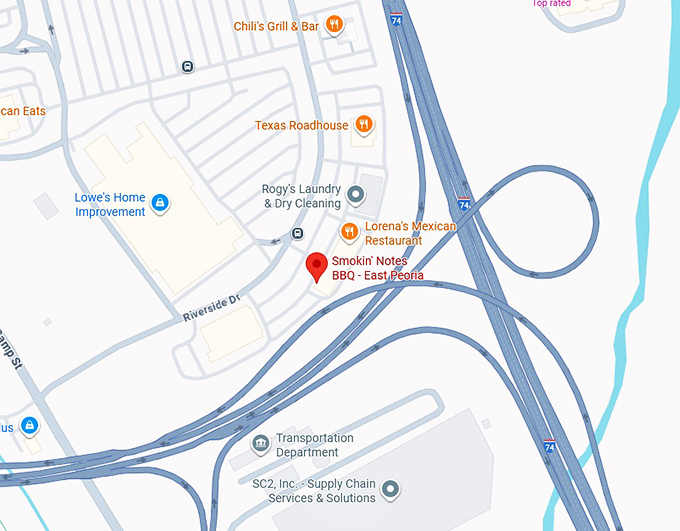 16. smokin' notes bbq east peoria map