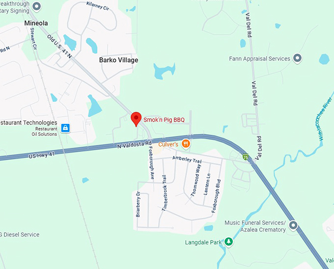 16. smok'n pig bbq map