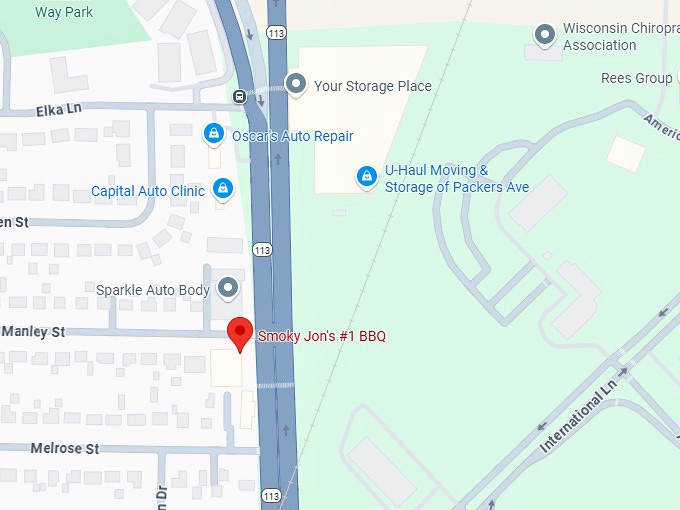 smoky jon's #1 bbq map