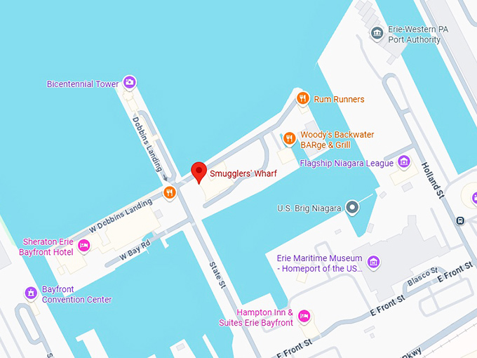 16. smugglers' wharf map