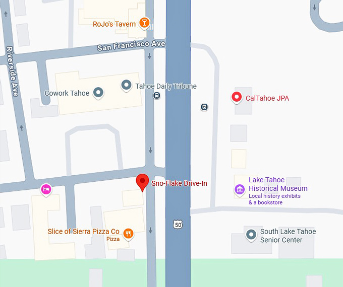 16. sno flake drive in map