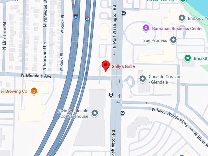 16. solly's grille map