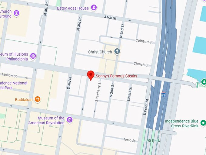 16. sonny&rsquo;s cheesesteaks map
