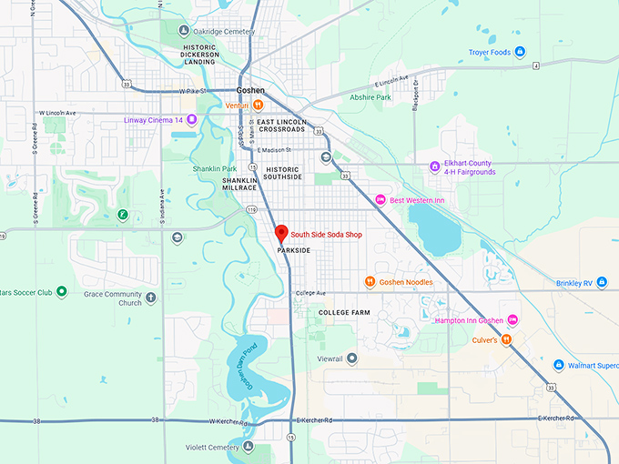 16. south side soda shop map