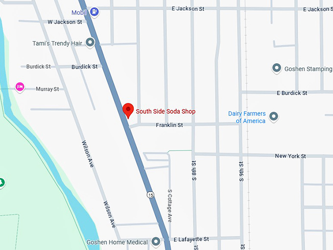 16. south side soda shop map
