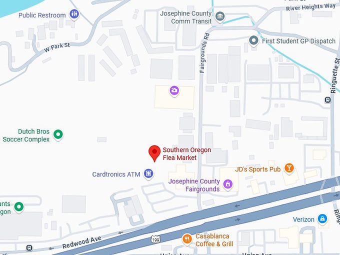 16. southern oregon flea market map