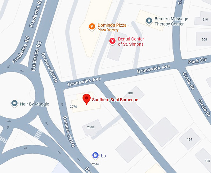 16. southern soul barbeque map