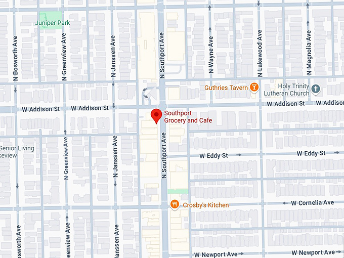 16. southport grocery and cafe map