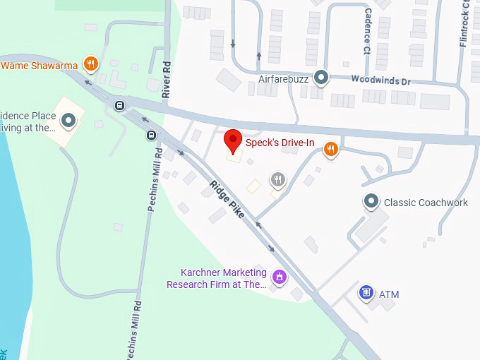 16. speck's drive in map