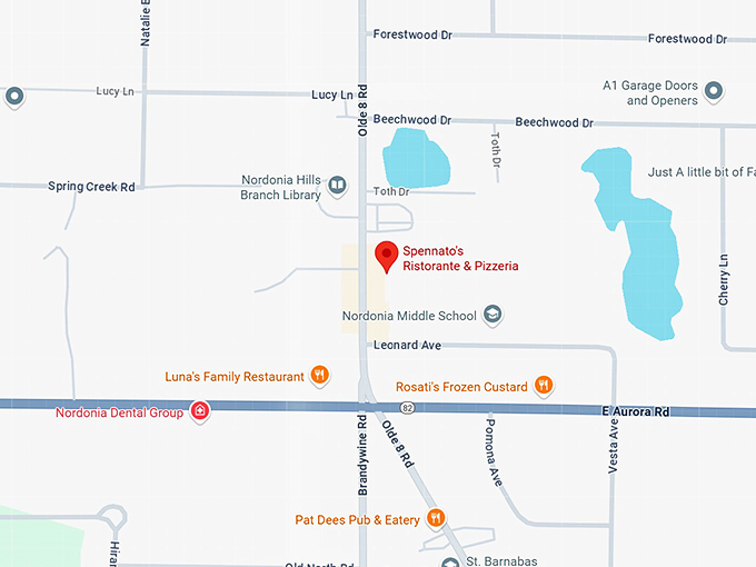 16. spennato's ristorante & pizzeria map
