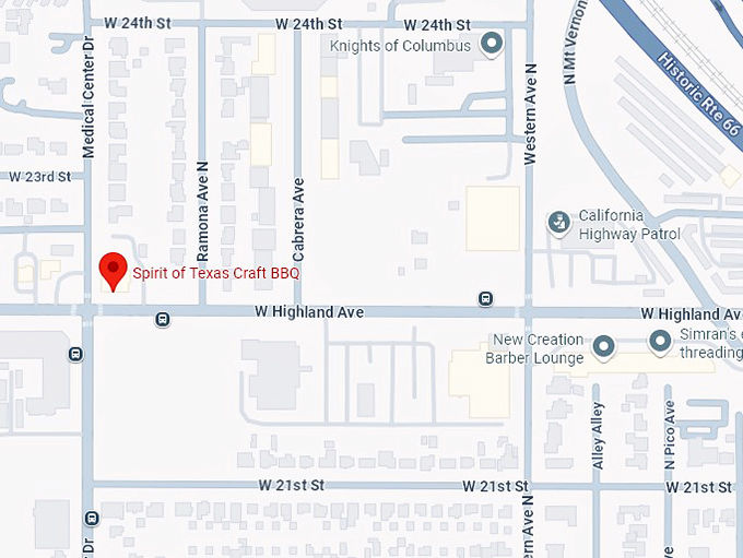 16. spirit of texas craft bbq map