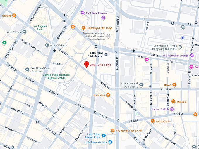 16. spitz little tokyo map