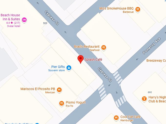 16. splash caf&eacute; map