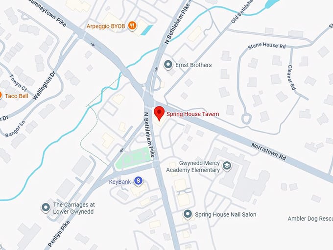 16. spring house tavern map