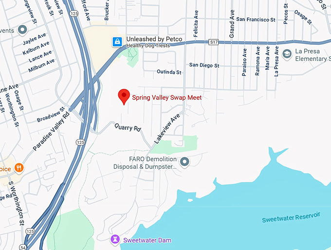 spring valley swap meet map