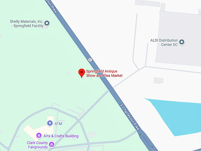 16. springfield antique show and flea market map