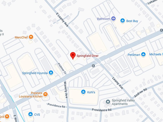 16. springfield diner map