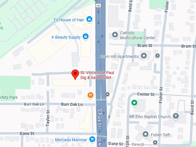 16. st. vincent de paul dig & save outlet map