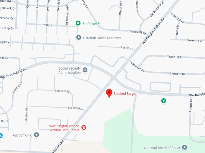 16. stacked burger co. map
