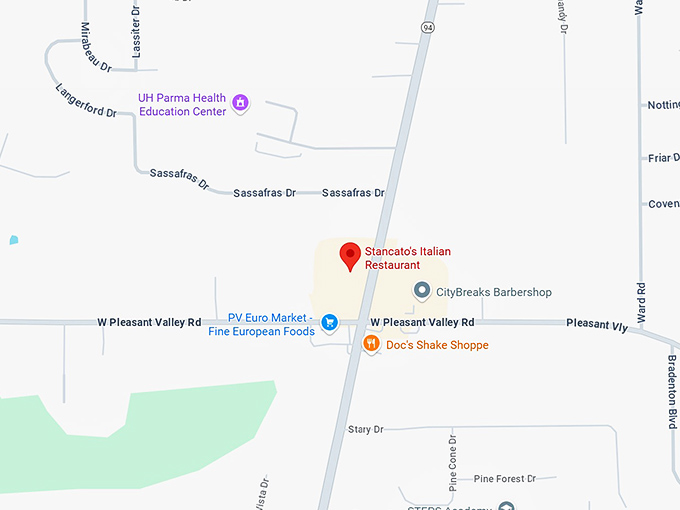 16. stancato's italian restaurant map