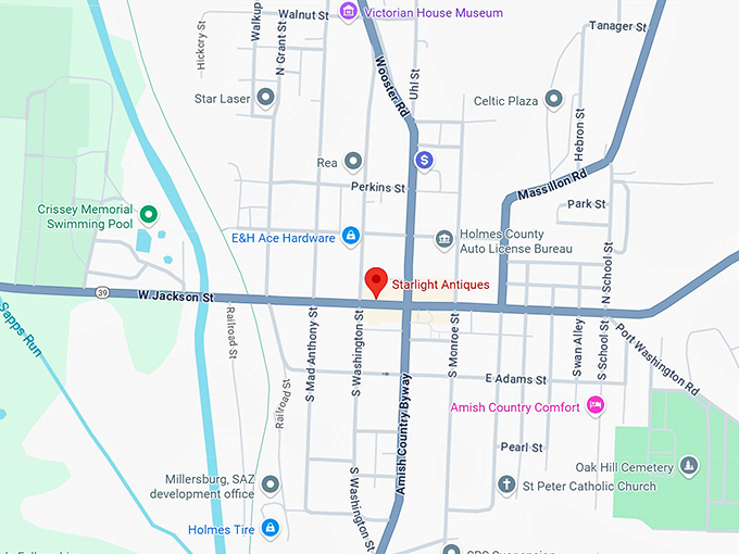 16. starlight antiques llc map