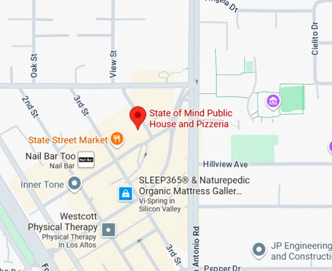 16. state of mind public house and pizzeria map