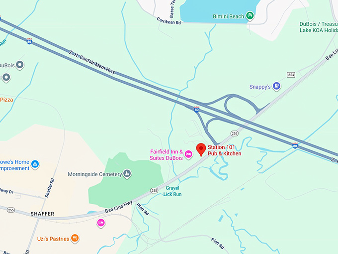 16. station 101 pub & kitchen map