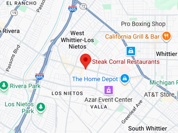 16. steak corral restaurants map