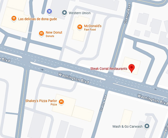 16. steak corral restaurants map