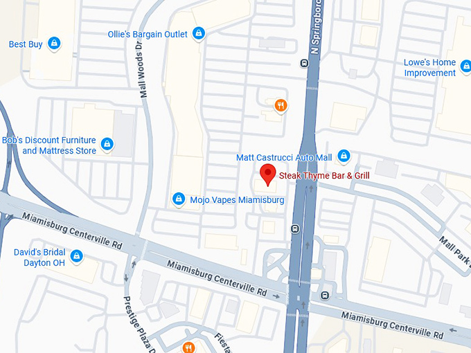 16. steak thyme bar & grill map