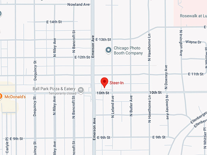 16. steer‑in restaurant map