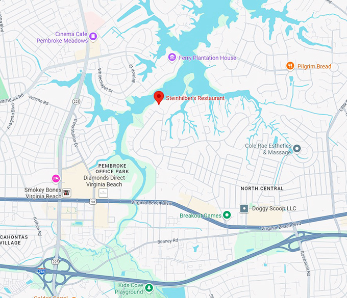 steinhilber's restaurant map