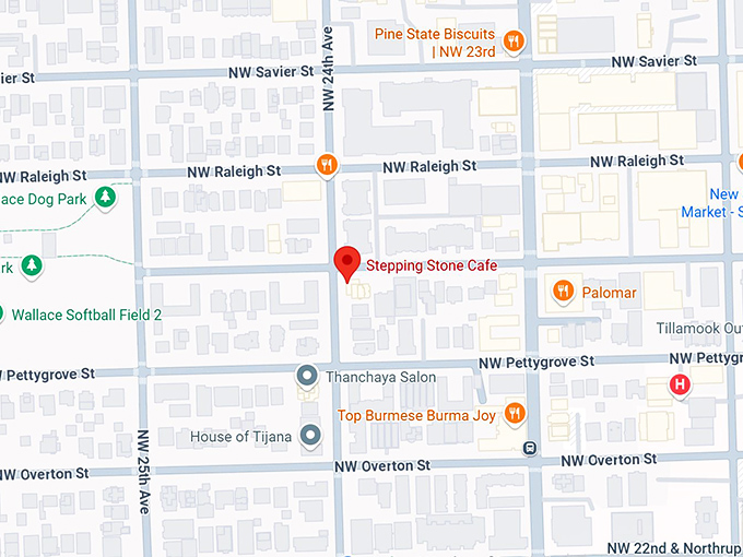 16. stepping stone caf&eacute; map