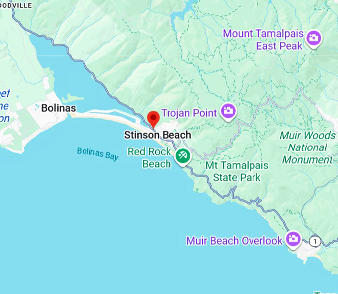 stinson beach map