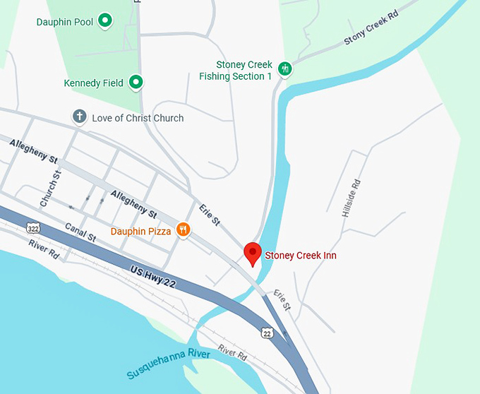 16. stoney creek inn map