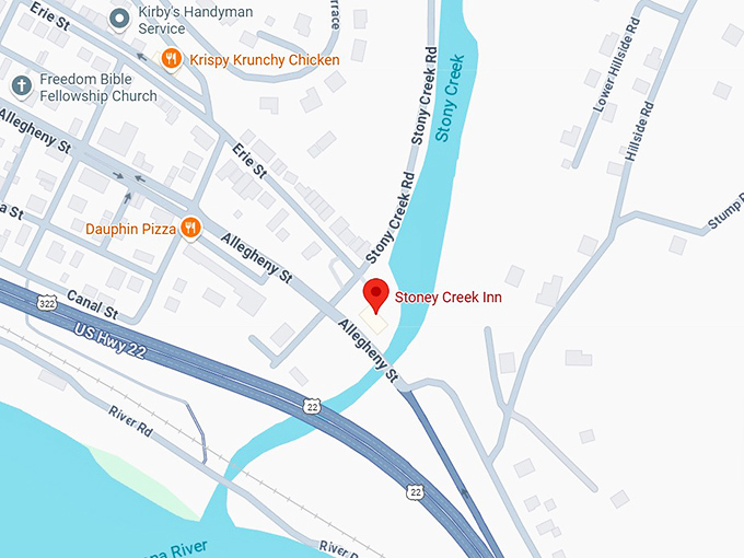 16. stoney creek inn map