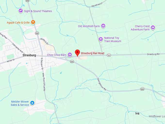 16. strasburg rail road map