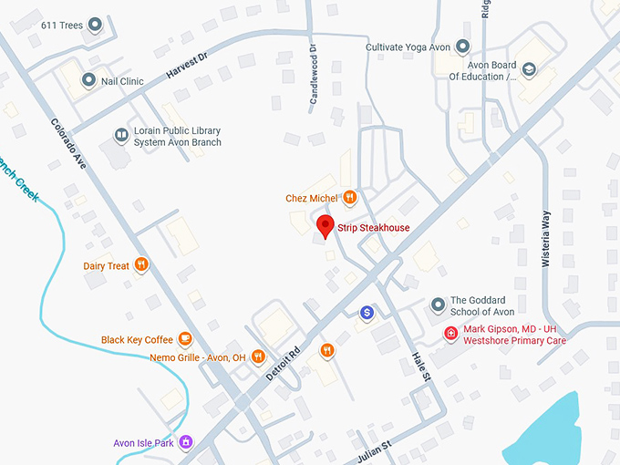 16. strip steakhouse map